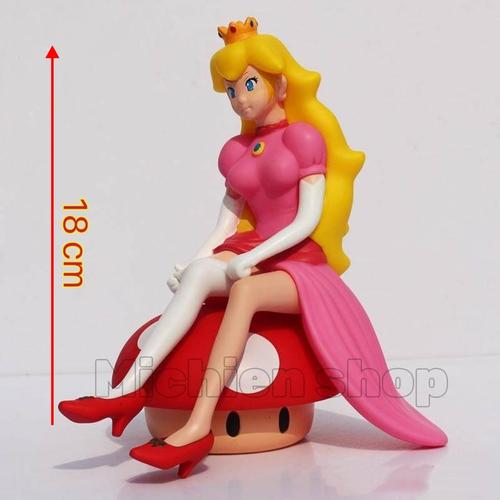 Jual Super Mario Bros Princess Peach Action Figure - Princess duduk ...