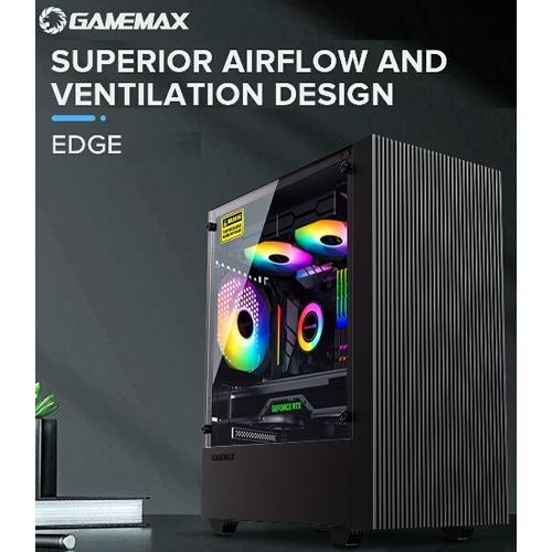 Jual Casing PC GameMax EDGE Free FAN RGB 1x Casing Gaming Game Max ...