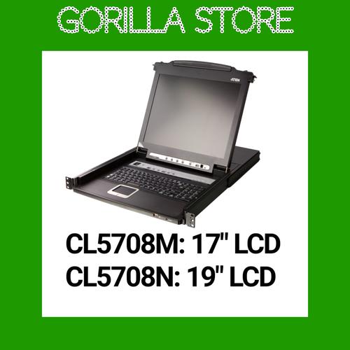 Jual ATEN 8-Port PS/2-USB VGA Single Rail LCD KVM Switch CL5708 ...