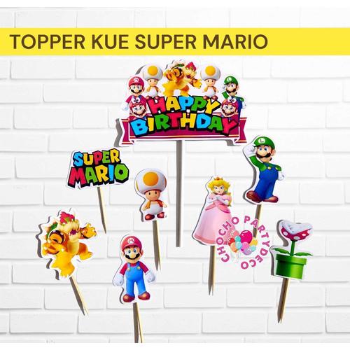 Jual Topper MARIO BROS / Topper Kue Super Mario Luigi - Kota ...