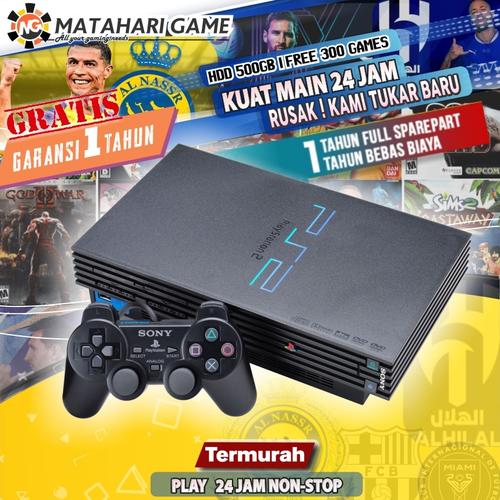 Jual PS2 HDD 120GB FAT Playstation 2 Full Games + 2 Stik - HDD 250GB, 1 ...