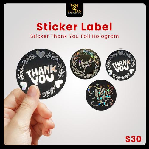 Jual Sticker|Sticker Hologram|Sticker Thank You|Sticker Bulat|(5x5)|S30 ...