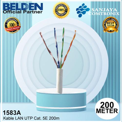 Jual BELDEN 1583A Kabel LAN UTP Cat-5e ORIGINAL 305m per roll - 200m ...