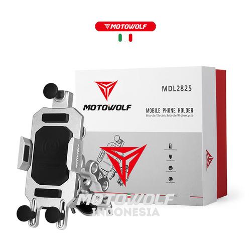 Jual Motowolf Phone Holder 360° Anti Getar Alumunium 2825 - Spion ...