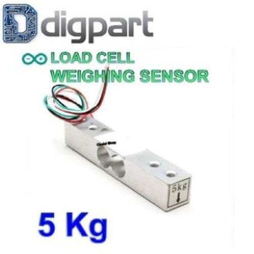 Jual Load Cell Strain Gauge Weigh Scale 5Kg Sensor Berat Timbangan ...