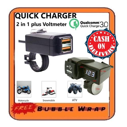 Jual charger hp motor usb / charger aki motor portable u/ beat vario ...