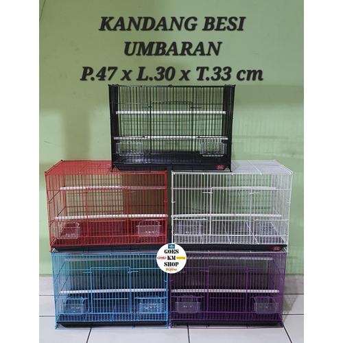 Jual KANDANG BESI KOTAK MEREK CC KANDANG UMBARAN P.47 x L.30 x T.33 CM ...