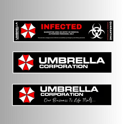 Jual Sticker Umbrella Corporation Resident Evil 12cm x 2.5cm - Type 3 ...