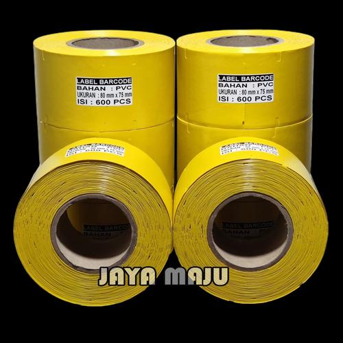 Jual STICKER LABEL PVC KUNING STANDARD KEHUTANAN/PERHUTANI 80 mm X 75 ...
