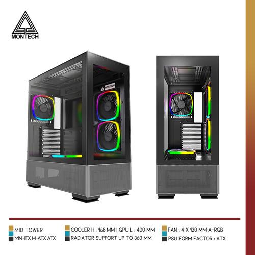 Promo MONTECH SKY TWO | Mid Tower Computer Case - Hitam Cicil 0% 3x ...