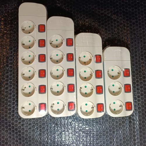 Jual Stop Kontak Uticon tanpa KABEL 3 4 5 6 Lubang dengan saklar tersendiri - 6 Lubang - Kota ...