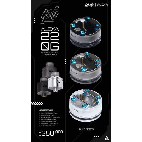 Jual ALEXA RDA 22MM OG AUTHENTIC ATOMIZER - BLCK - Kota Bandung ...