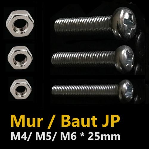 Jual Baut JP Mur M4 M5 M6 Obeng Plus Bulat Kaki Spacer PCB Box Kotak ...
