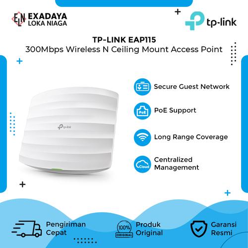 Jual TP-Link EAP115 Wireless N300 Ceiling Mount Access Point indoor - Jakarta Pusat - Exadaya ...