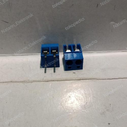Jual 3518 terminal kabel pcb blok block biru blue 2p 2pin 2 pin 2kaki ...