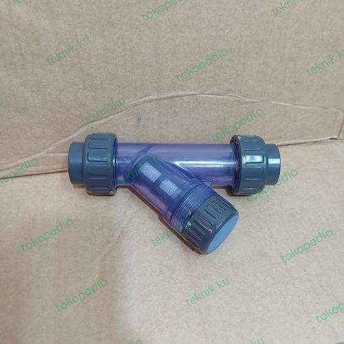 Jual y strainer pvc transparant 3/4" inch dn20 jis 10k socket - Jakarta ...