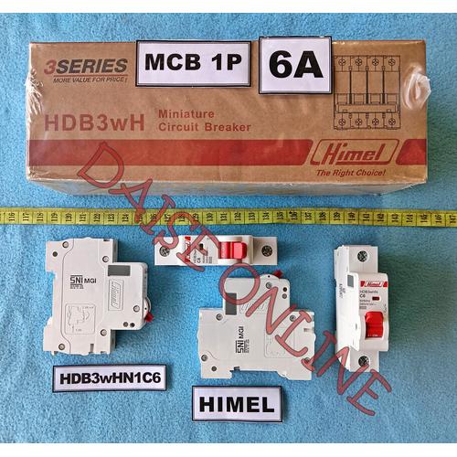 Jual MCB 1 PHASE 6A HIMEL SNI HDB3wHN1C6 - Kab. Sidoarjo - DAISE ONLINE ...