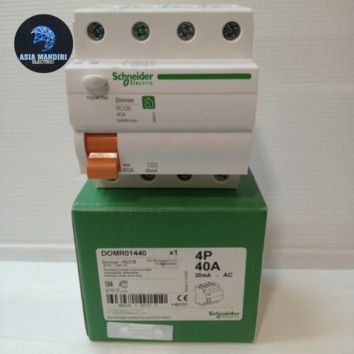 Jual RCCB / ELCB DOMAE 4POLE 40A 300MA 4P 40A 30MA DOMR01440 SCHNEIDER - 300MA - Jakarta Pusat ...