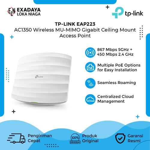 Jual TP-Link EAP223 AC1350 Wireless WiFi Gigabit Ceiling Mount Access ...