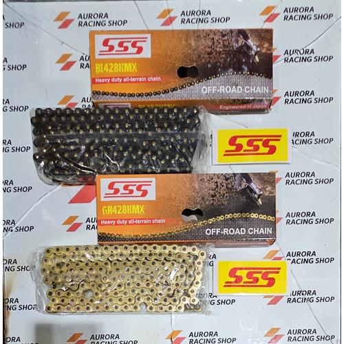 Jual RANTAI SSS 428 HMX - 140 L GOLD / BLACK OFF ROAD CHAIN SERIES ...