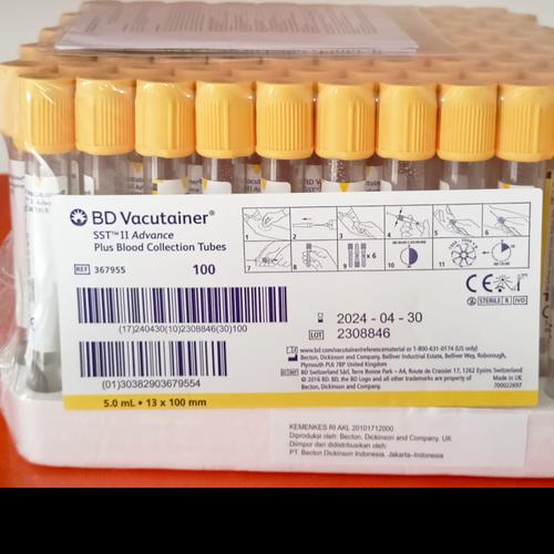 Jual BD Vacutainer SST II Advance Plus Blood Collection Tube 5ml Cat ...