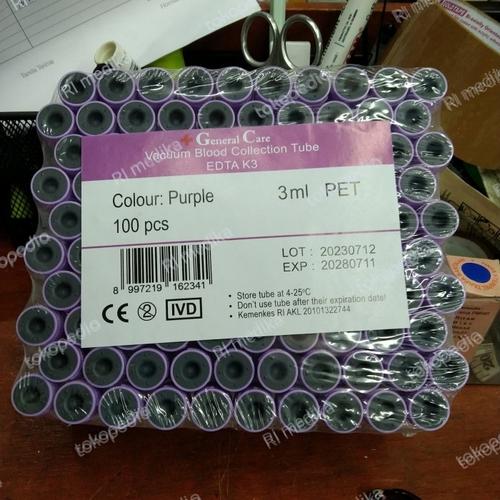 Jual tabung edta 3ml glass/EDTA 3ML general care - glass - Jakarta ...