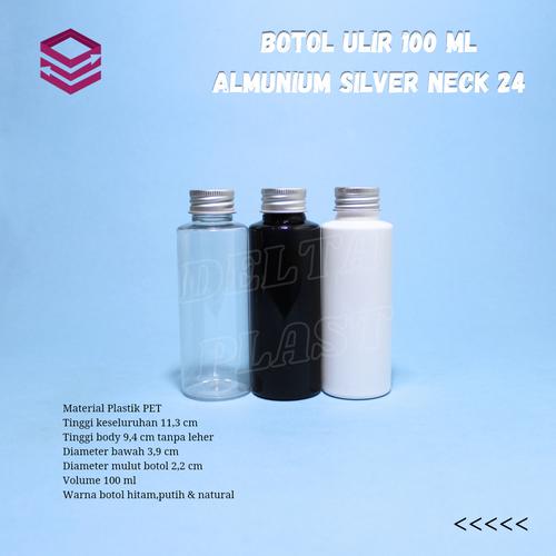 Jual Botol Plastik 100 ml rf+tutup ulir Almunium silver - Putih - Kota Bekasi - DELTA PLAST ...