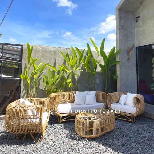 Jual SOFA SET RATTAN - KURSI ROTAN - TERAS RUANG TAMU - INDOOR OUTDOOR ...