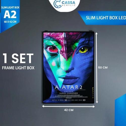 Jual ! FRAME DISPLAY POSTER LED SLIM LIGHT BOX LIGHTPAD - A2 ...