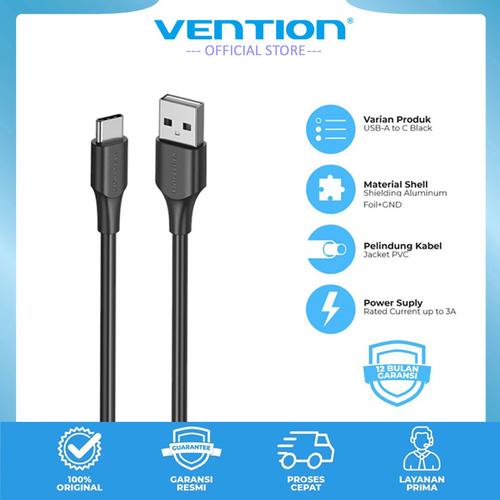 Jual Vention Kabel Charger V-LITE Micro USB Type C Android Fast Charging - CTIW Micro USB, 0.25 ...