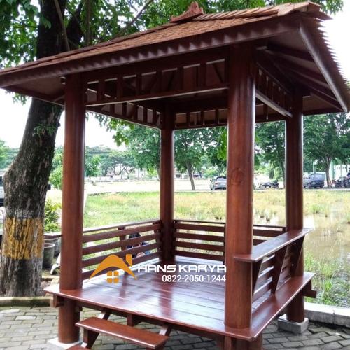 Jual gazebo tiang kayu jati solid - Kab. Jepara - Hans karya Furniture ...