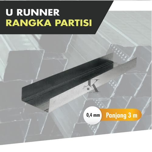 Jual U Runner 76 / Penutup Metal Stud / Rangka Partisi 0,4mm - Kota ...