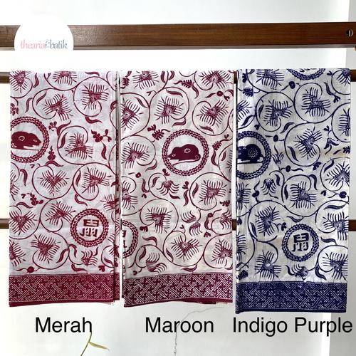 Jual Kain Batik Shio latar Kembang Waluh (putih) / Thearia original ...