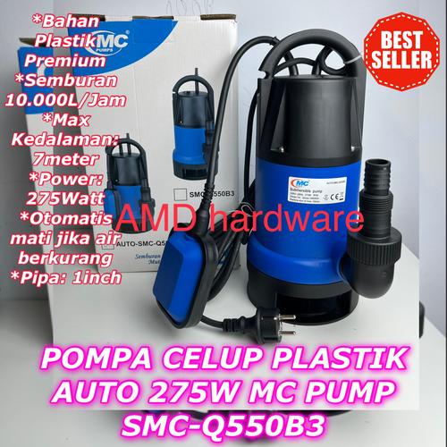Jual MC Pompa Celup 275W Submersible AUTO OTOMATIS Air Bersih SMC ...
