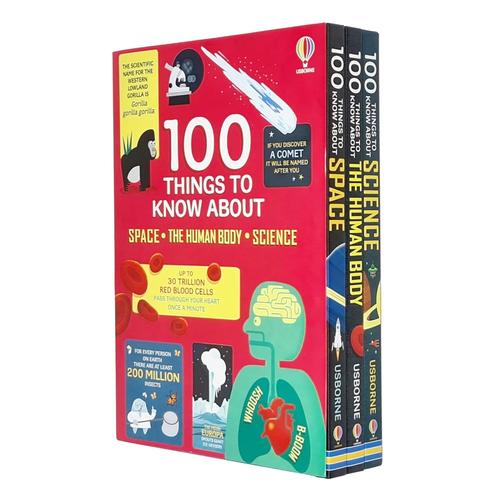Jual usborne 100 things know About Space - Human Body - Science Set Box ...