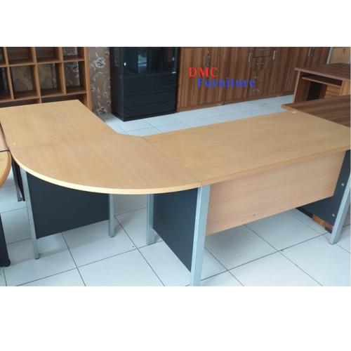 Jual Meja Kantor Meja Leter L Meja Tulis Kaki Besi Meja MTM 3001+ MCM ...