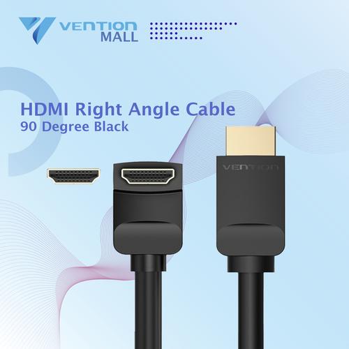 Jual Vention HDMI Cable 90 Degree 4K High-Speed Kabel Male to Male 2M ...