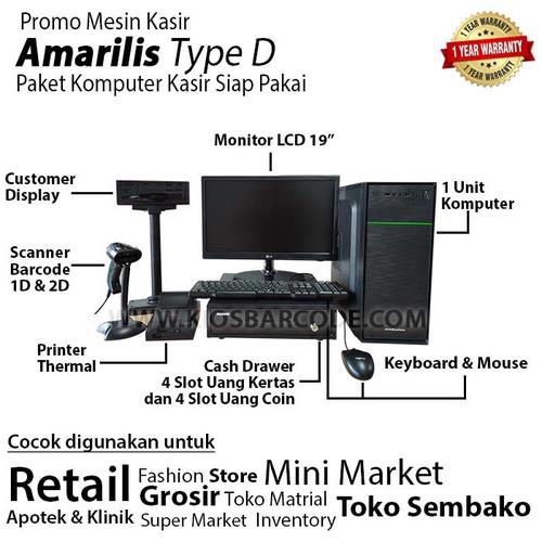 Jual Perangkat Kasir Digital Lengkap Siap Pakai - A - Kota Bekasi - Kios Barcode | Tokopedia