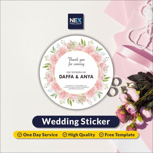 Jual Sticker Label Pernikahan / Wedding Sticker Souvenir - Diameter 3cm ...