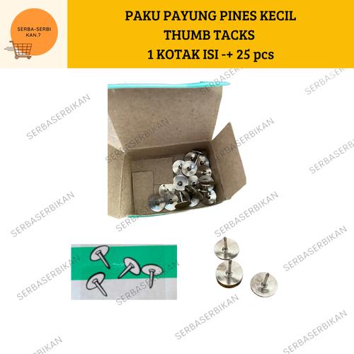 Jual PAKU PAYUNG KECIL PAKU PINUS THUMB TACKS PINES 1kotak - Kota Tegal ...