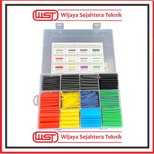 Jual Heat shrink tube isolasi selongsong susut kabel listrik bakar 530 ...
