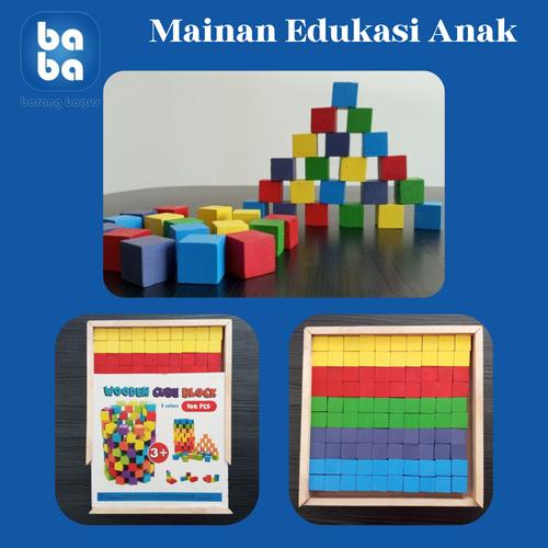 Jual Mainan edukasi Anak Menara Balok - Kubus Piramida Tower - Mainan ...