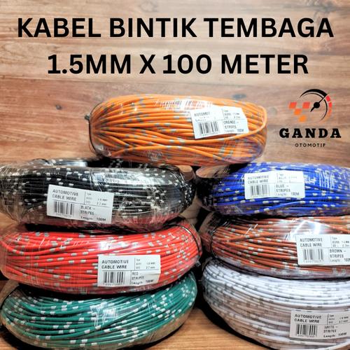Jual KABEL BODY / KABEL BINTIK 1.5 MM X 100M MOBIL MOTOR SERABUT ...