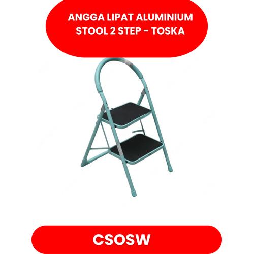 Jual Tangga Lipat Aluminium Stool 2 Step Toska 2 step tool ladder Tosca ...