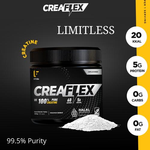 Promo CREAFLEX Creatine Monohydrate 300g - 60 servings by Fitlife ...