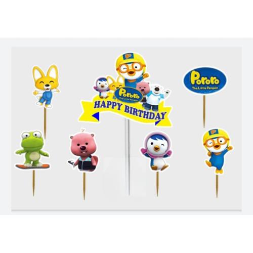 Jual Toper karakter pororo hiasan kue topper ulang tahun anak bentuk ...
