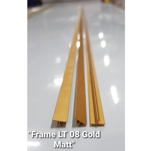 Jual Frame Lis List T Gold Matte Mirror 8 mm x 5 mm Panjang 300 cm 3 ...
