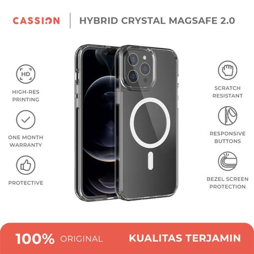 Jual Case iPhone 15 Plus Pro Max Cassion Hybrid Crystal Magsafe 2.0 ...