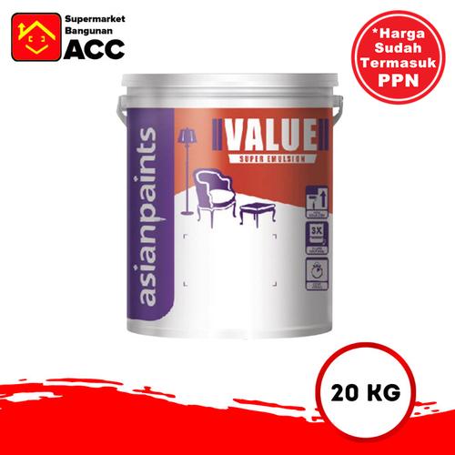 Jual AsianPaint Value Super Emulsion Cat Tembok Interior Putih 1 Pail - Kota Depok - Supermarket ...