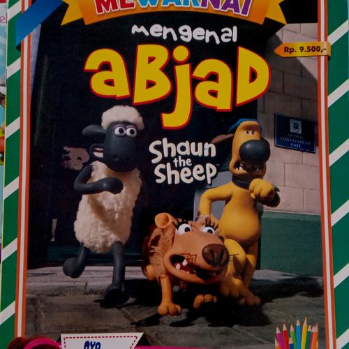 Jual buku mewarnai shaun the sheep avatar kiko dinosaurus boboiboy ...